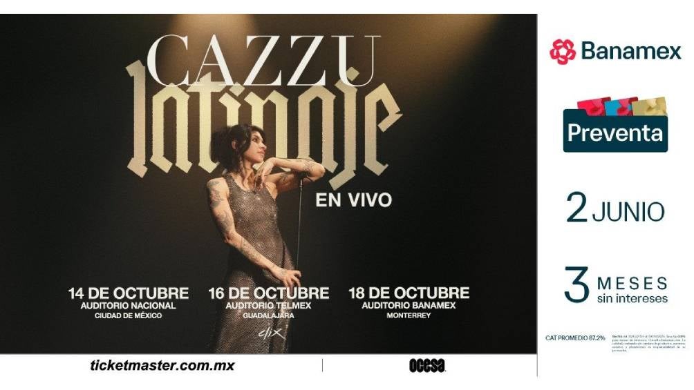 Cazzu anuncia su gira 'Latinaje en Vivo' con conciertos en México